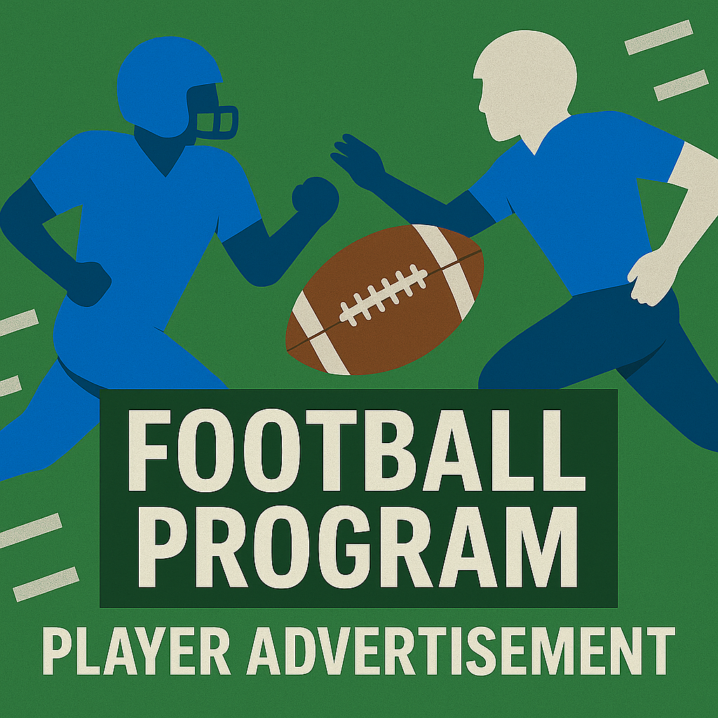 Football Program Player Advertisement – Gunter Merch